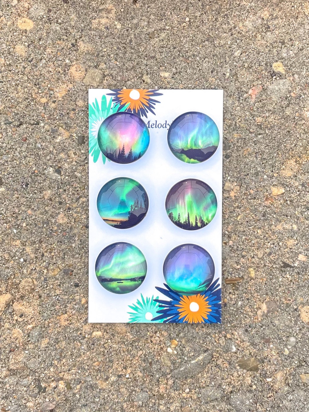 Northern Lights Magnets - Etsy