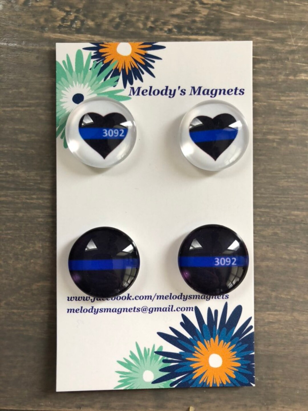 Custom Thin Blue Line Magnets, Law Enforcement, Thin Blue Line, Reg ...