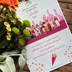 REDUCED Self Care Calendar 2024, Positive Affirmations, Take What You ...