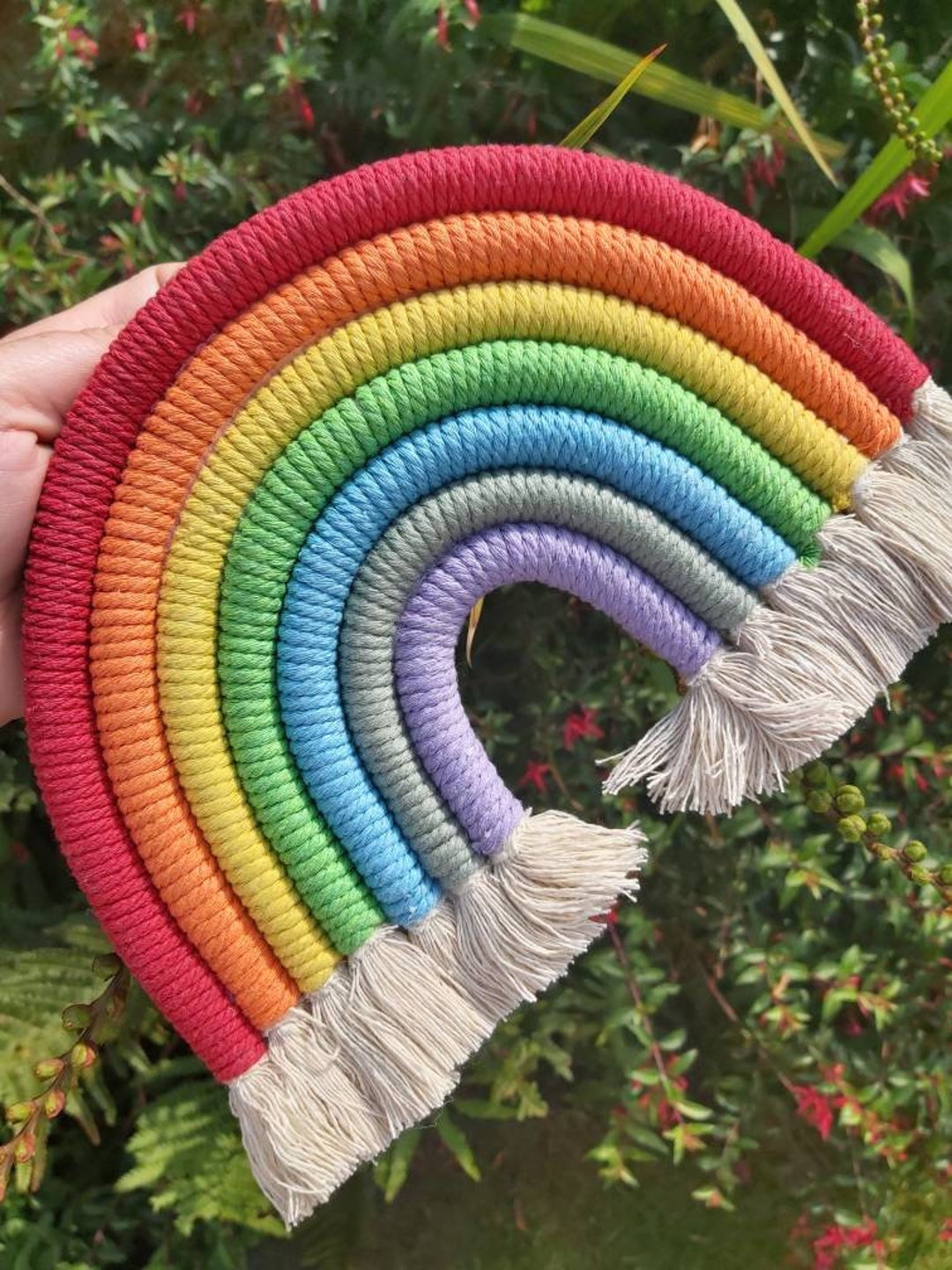 Macrame Rainbow, Rainbow Wall Hanging, Nursery Decor, Nordic Home Decor ...