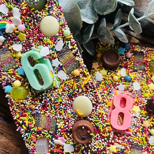 Large Number Chocolate Slab, Children’s Chocolate Gift, Loaded ...