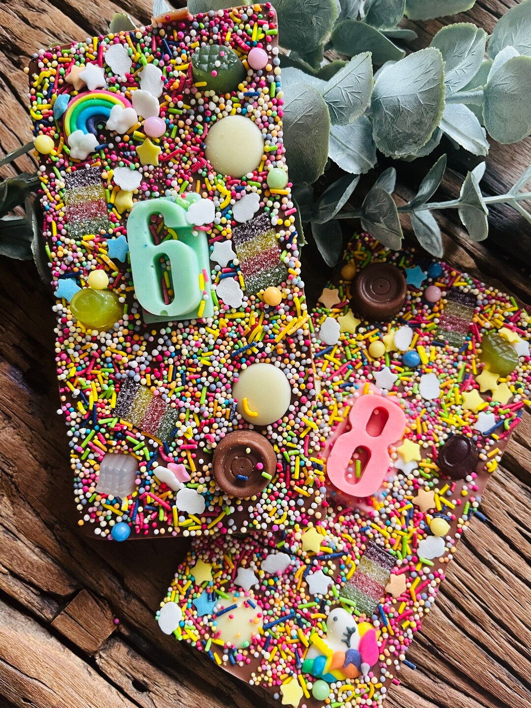 Large Number Chocolate Slab, Children’s Chocolate Gift, Loaded ...