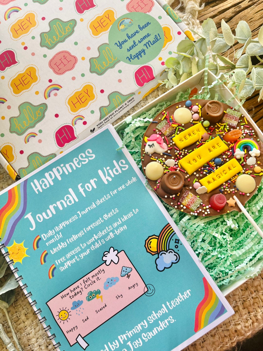 Kid’s Journal, Journaling, Personalised Chocolate Slab, Personalised ...