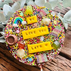 Large Personalised Chocolate Slab, Chocolate Lolly, Children’s Chocolate Gift, Loaded Chocolate ...
