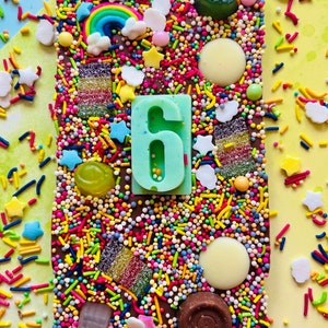 Large Number Chocolate Slab, Children’s Chocolate Gift, Loaded ...