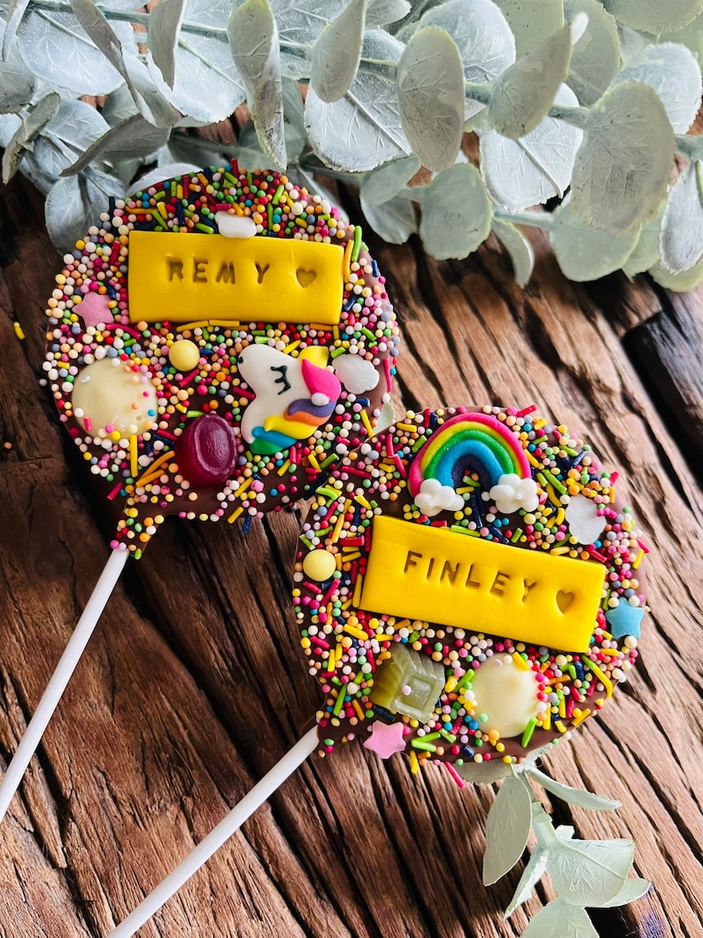Personalised Chocolate Lolly, Chocolate Children’s Chocolate Gift ...