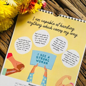 REDUCED Self Care Calendar 2024, Positive Affirmations, Take What You ...