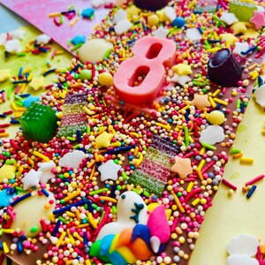 Large Number Chocolate Slab, Children’s Chocolate Gift, Loaded ...