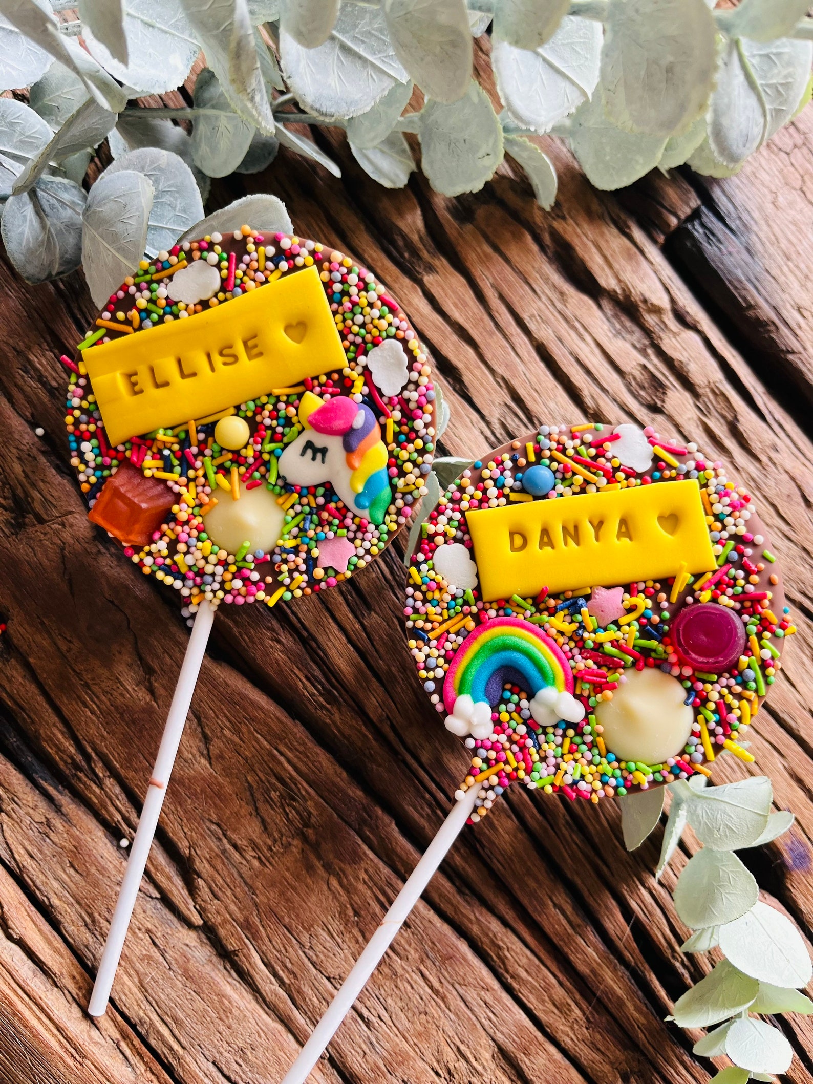 Personalised Chocolate Lolly, Chocolate Children’s Chocolate Gift ...