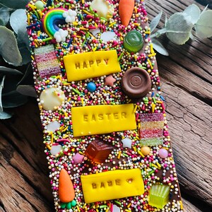 Large Personalised Chocolate Slab, Chocolate Lolly, Children’s ...