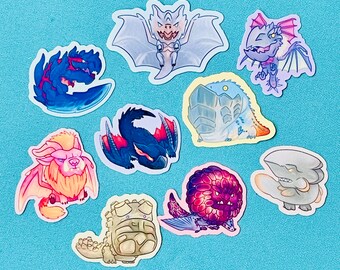 Monster Hunter World Stickers Set B | Etsy