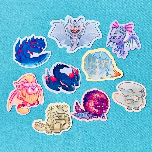 Monster Hunter World Stickers Set B - Etsy