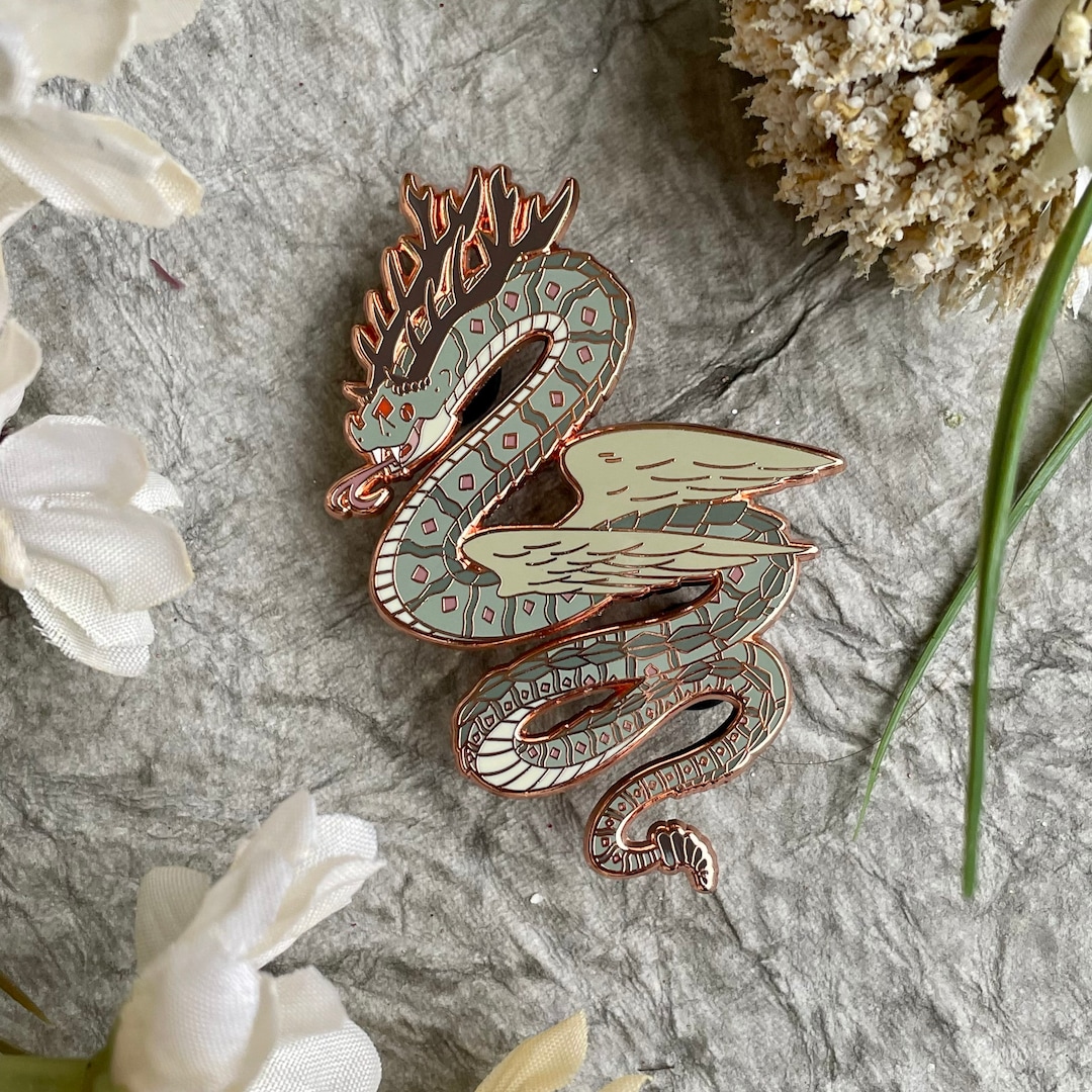 Uktena Enamel Pin: Cherokee Mythology Beastiary Pin Club - Etsy