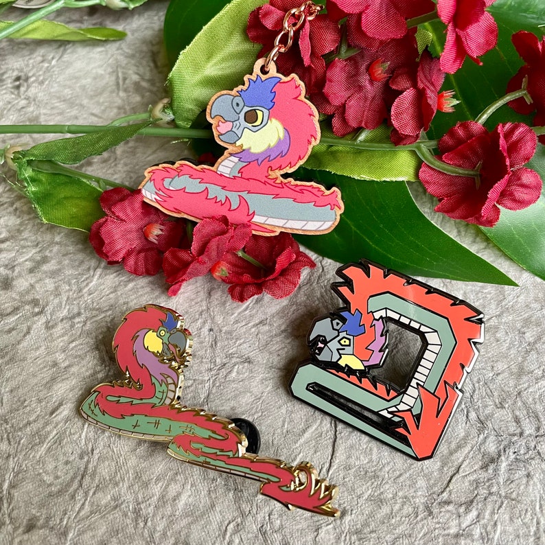 Mboi Tui Enamel Pin: Guarani Mythology Beastiary Pin Club - Etsy