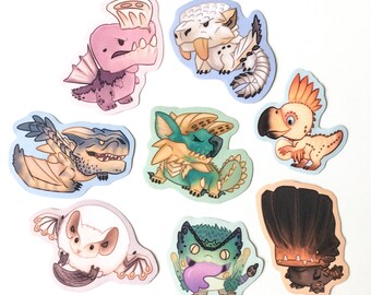 Monster Hunter World Stickers Set B | Etsy