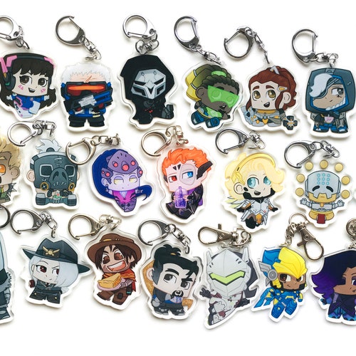 OVERWATCH JACK N GABE Acrylic Charms - Etsy