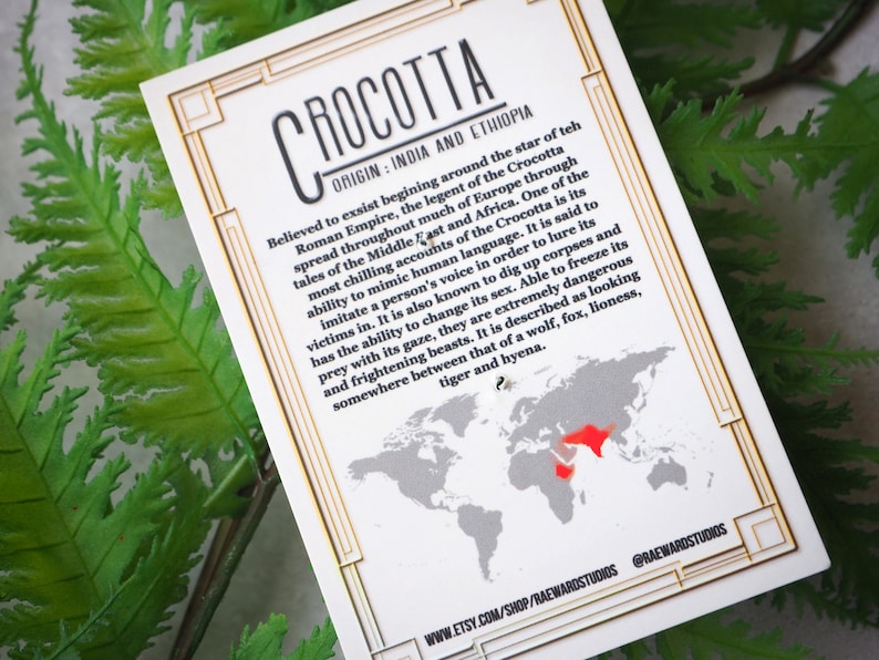 Crocotta: Canis Mythologica - Etsy