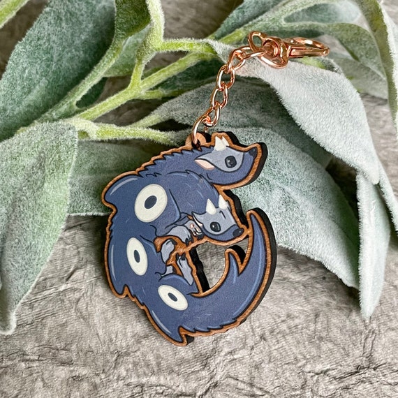 Pal Rai Yuk Wooden Charm: Norse Mythology Beastiary Pin Club - Etsy