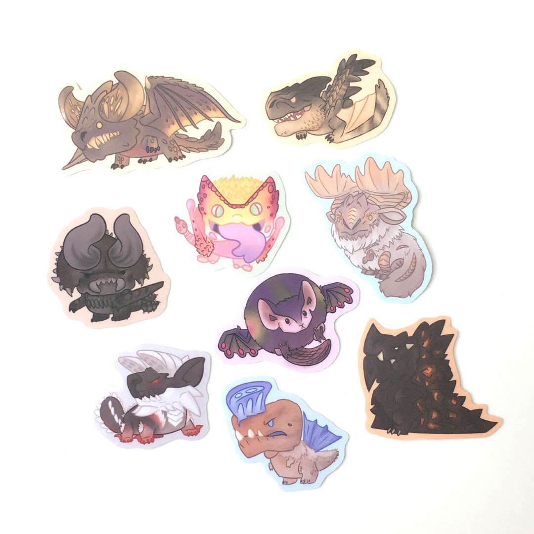 Monster Hunter World Stickers Set B - Etsy