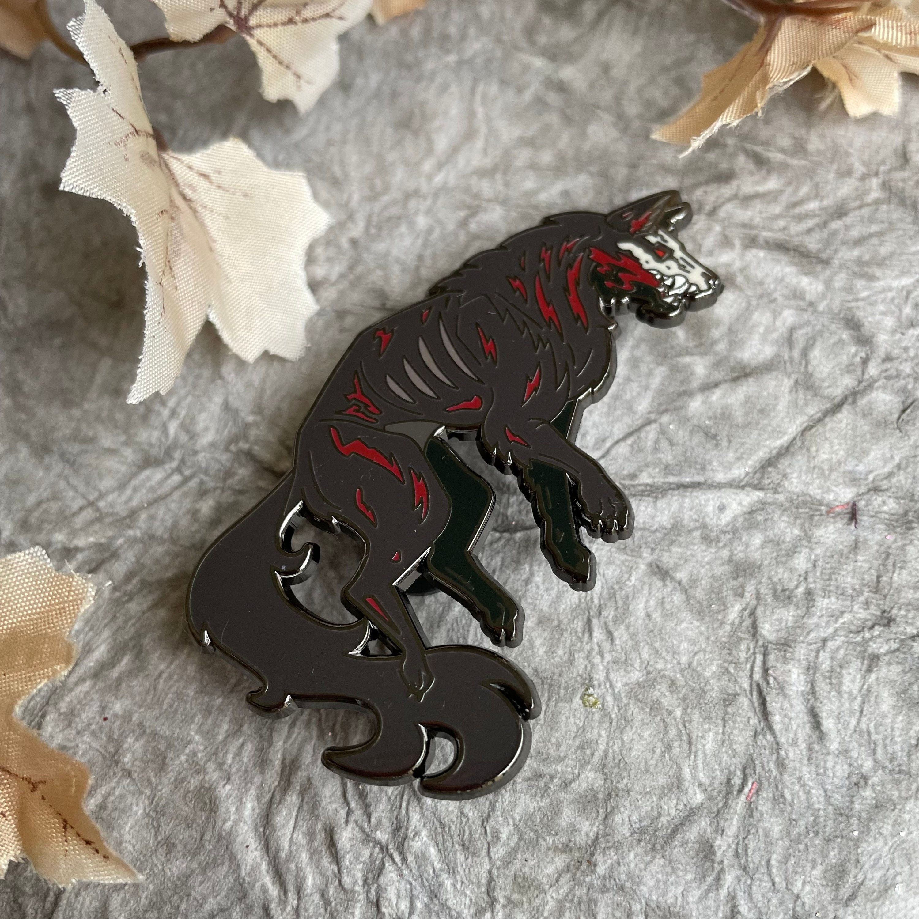 Gwyllgi Enamel Pin: Welsh Mythology Beastiary Pin Club Monster - Etsy ...