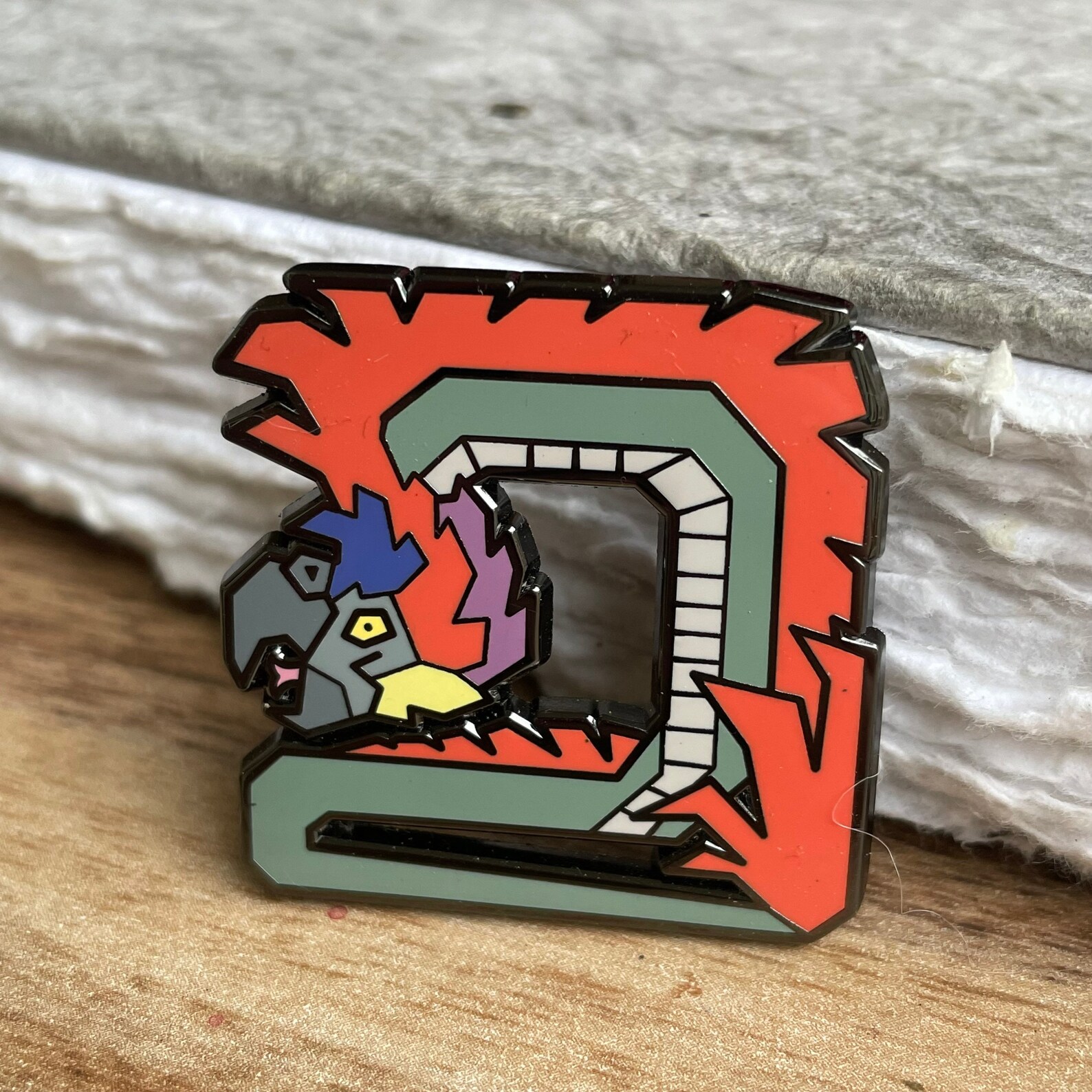 Mboi Tui Enamel Pin: Guarani Mythology Beastiary Pin Club Monster ...