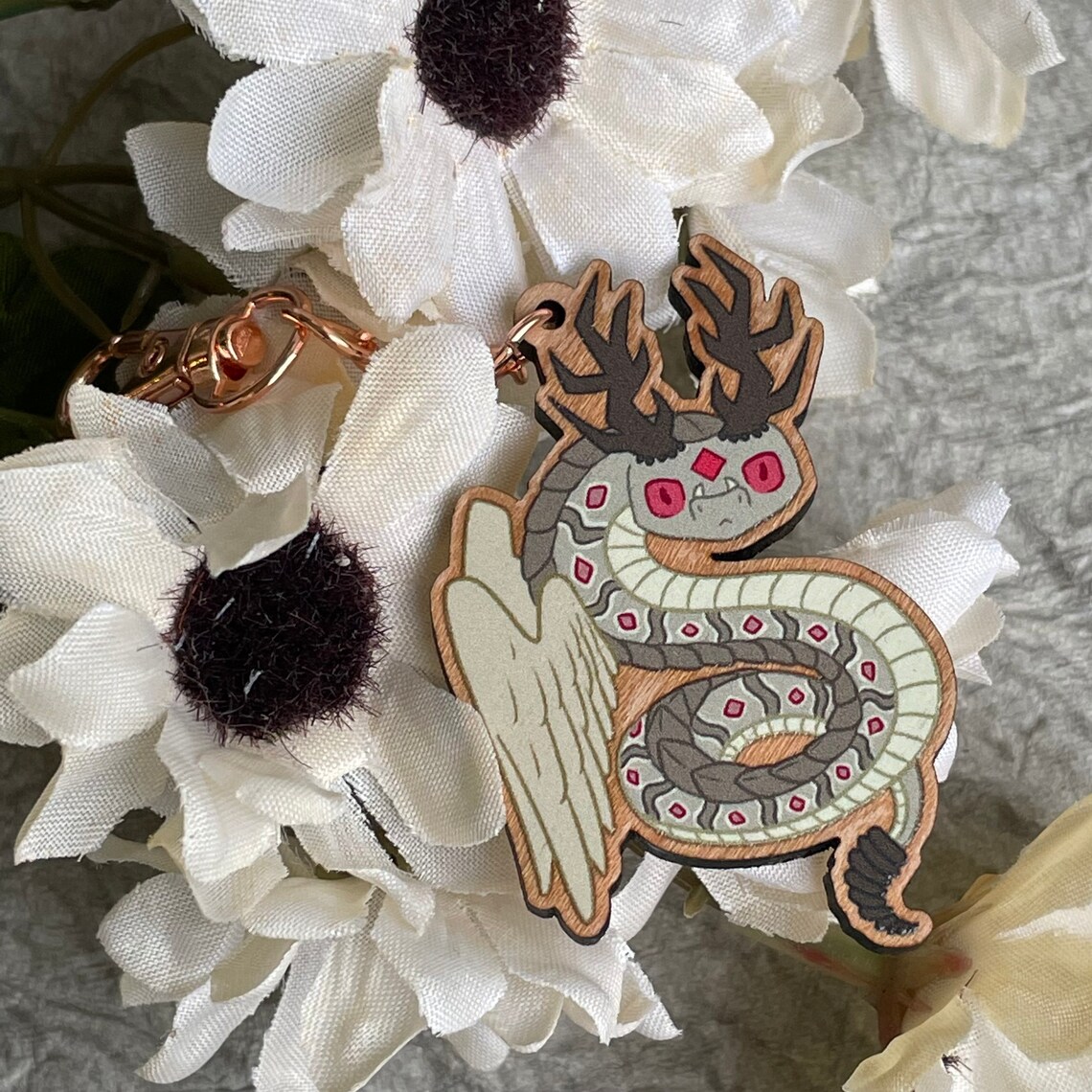 Uktena Enamel Pin: Cherokee Mythology Beastiary Pin Club - Etsy