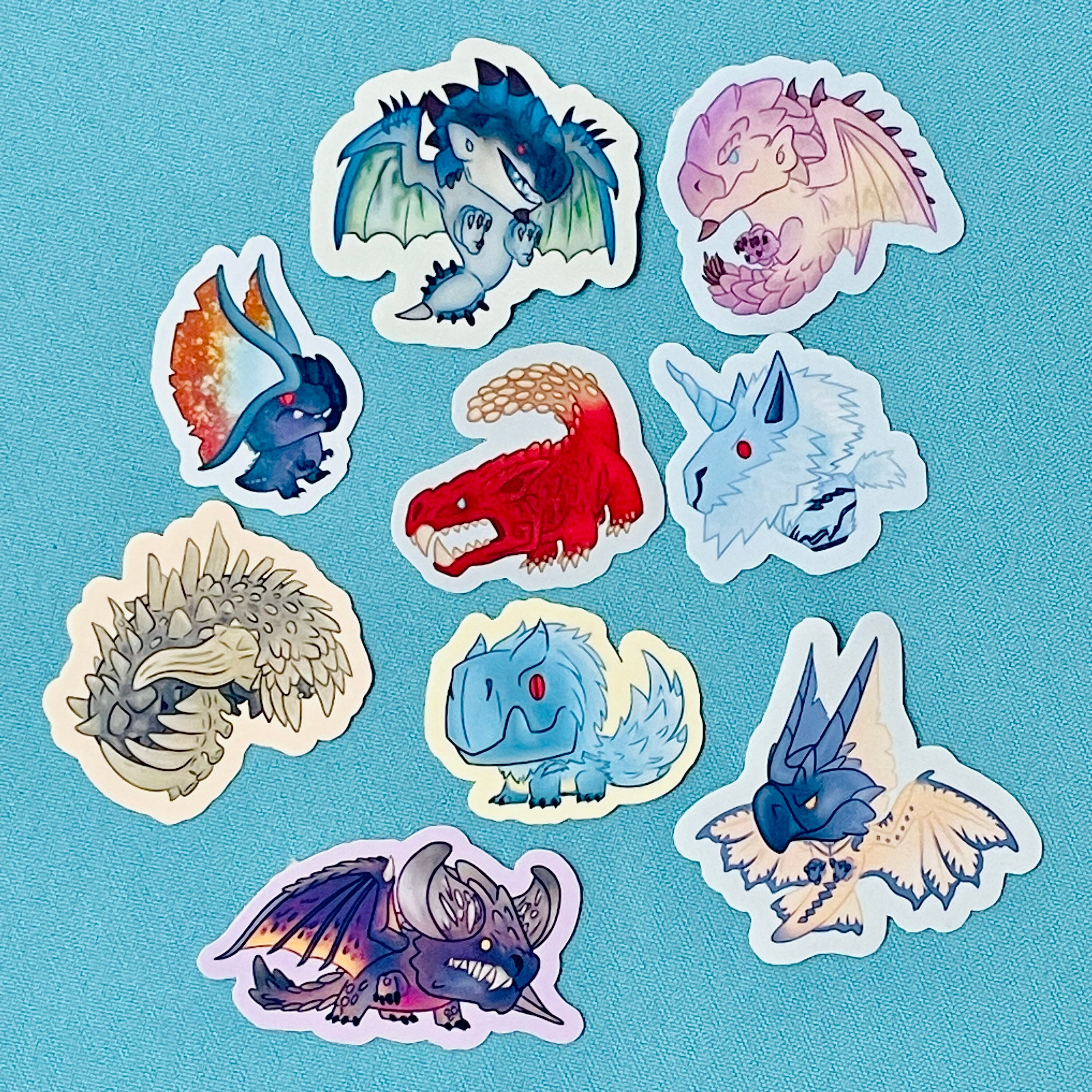 Monster Hunter World Stickers Set 4 - Etsy