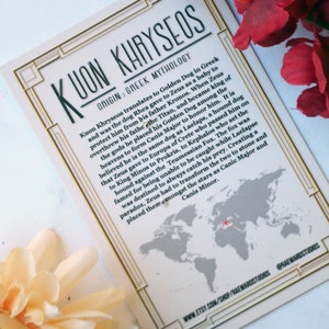 Kuon Khyrseos: Canis Mythologica - Etsy