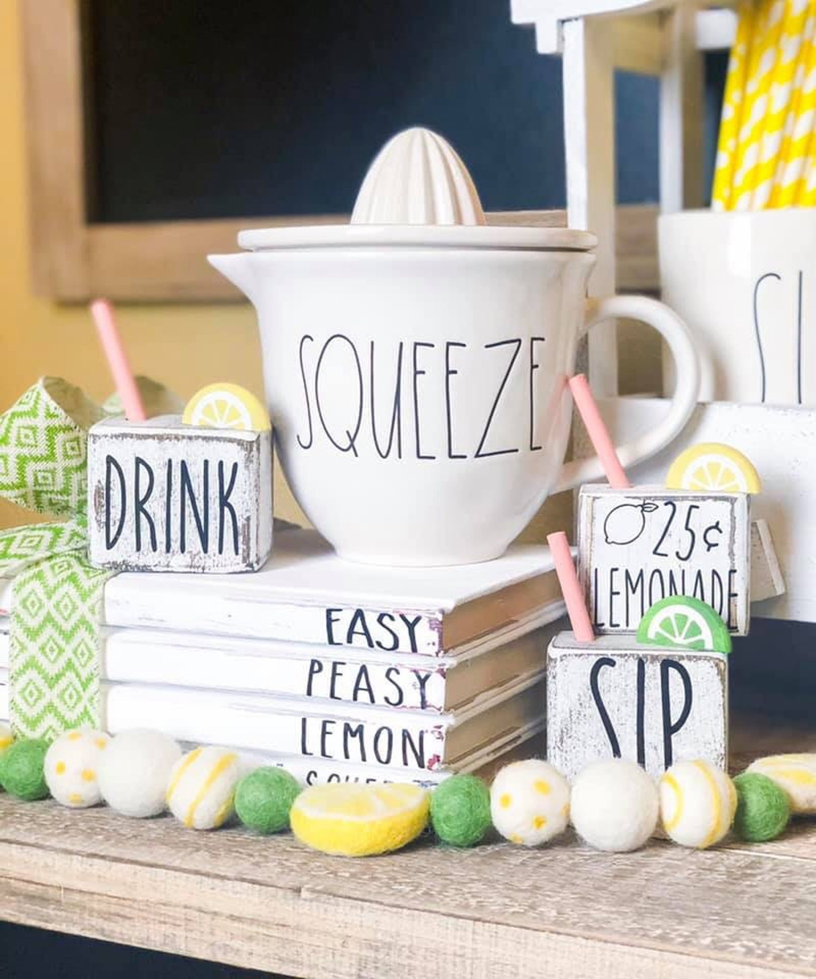 Lemonade Mason Jar Inspired Summer Place Setting Summer - Etsy