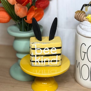 Bee Inspired Place Setting Block, Bee Decor, Bee Tiered Tray Decor ...