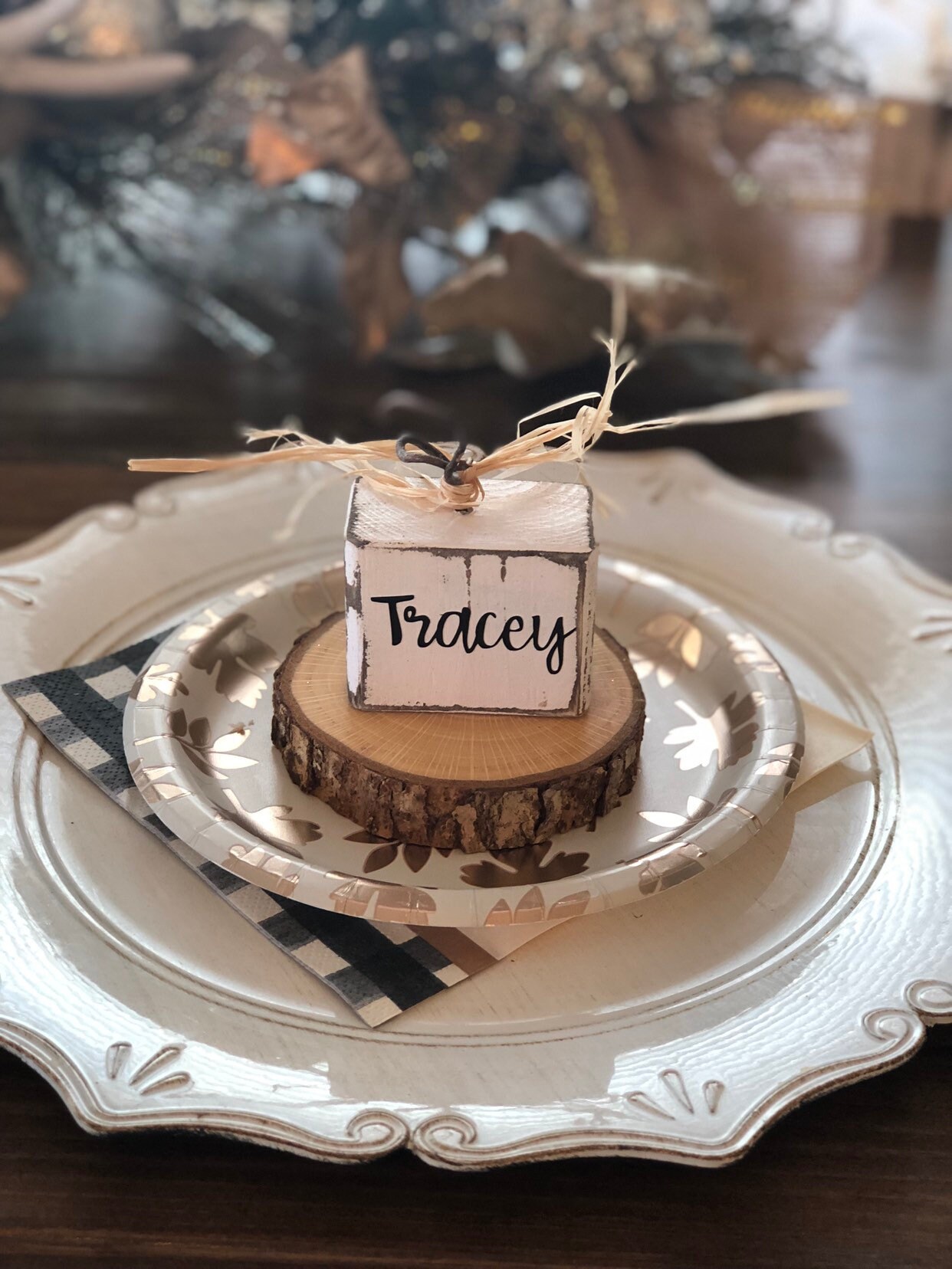 Pumpkin Inspired Custom Name Place Settings Fall Tablescape | Etsy