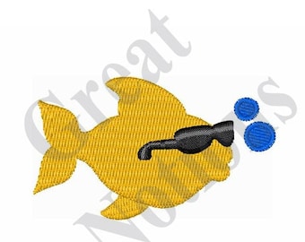 Fish embroidery | Etsy