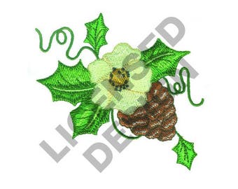 Pine cone embroidery | Etsy