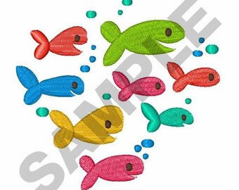 Fish embroidery | Etsy