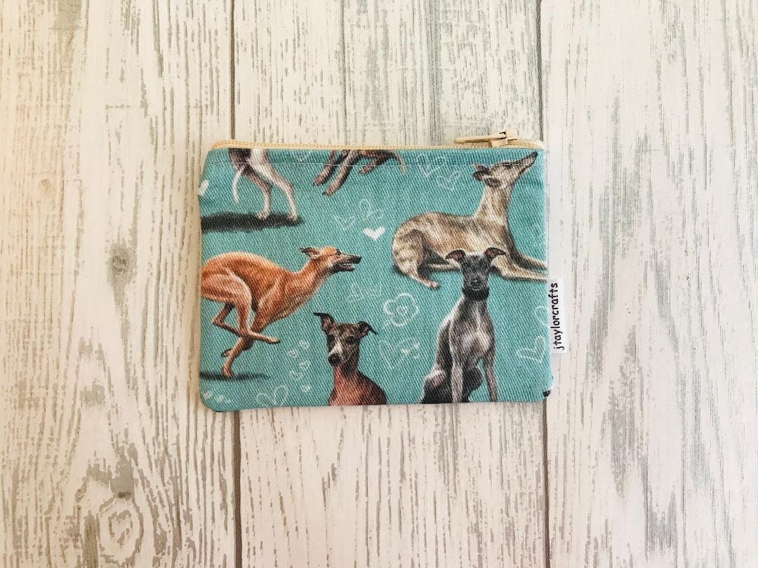 Whippet Fabric Zip Coin Purse Bags & Purses Dog Lover Gift - Etsy