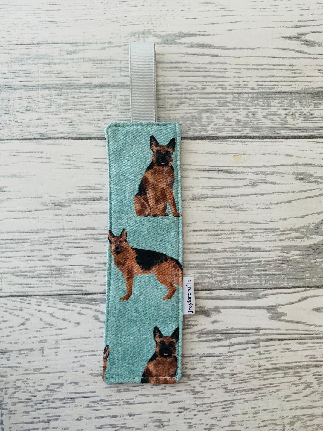 German Shepherd Dog Thin Fabric Bookmark - Etsy