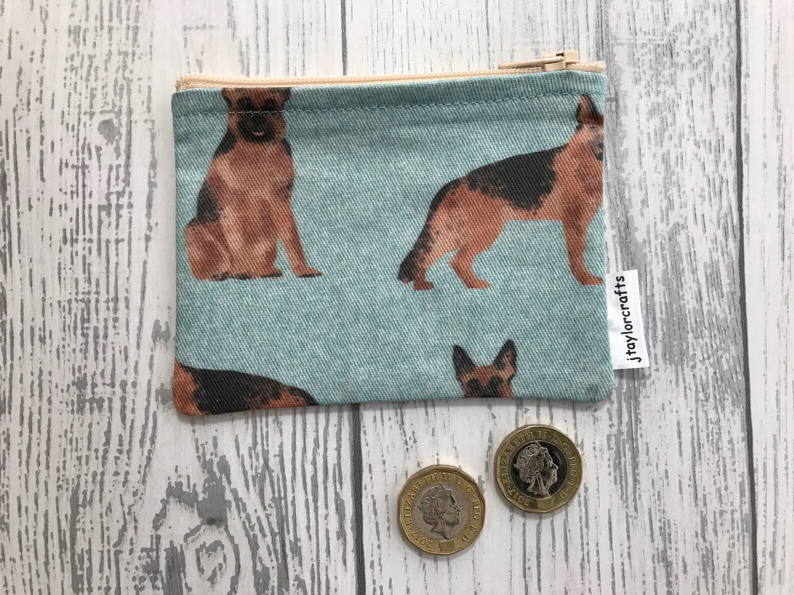 German Shepherd Dog Fabric Zip Coin Purse Bags & Purses Dog - Etsy