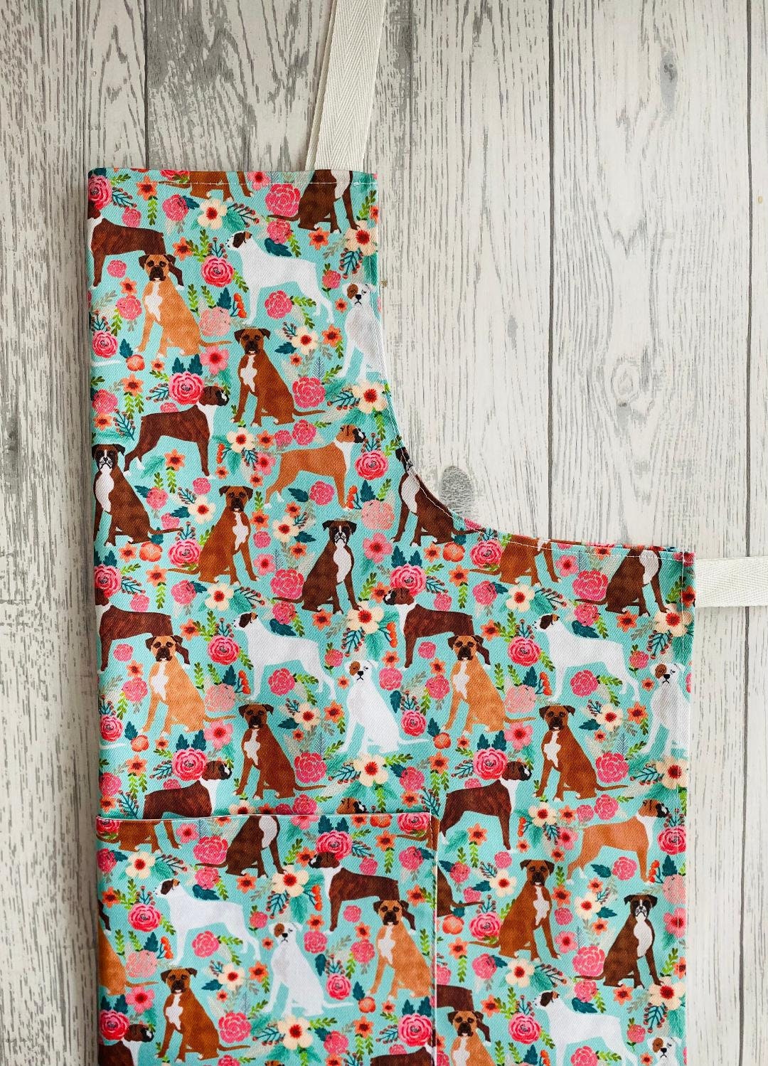 Boxer Dog 100% Cotton Apron. Apron for Cooking/baking. Apron With ...