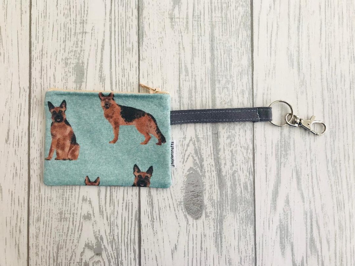 German Shepherd Dog Fabric Zip Coin Purse Bags & Purses Dog - Etsy