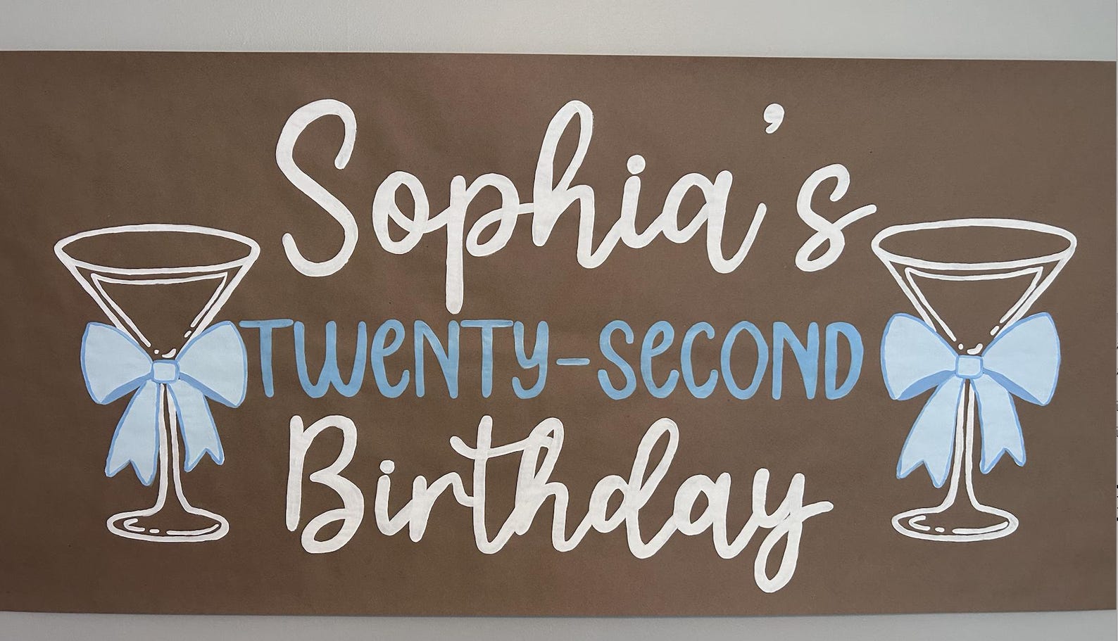 Hand Painted Brown Paper Banner! - Etsy