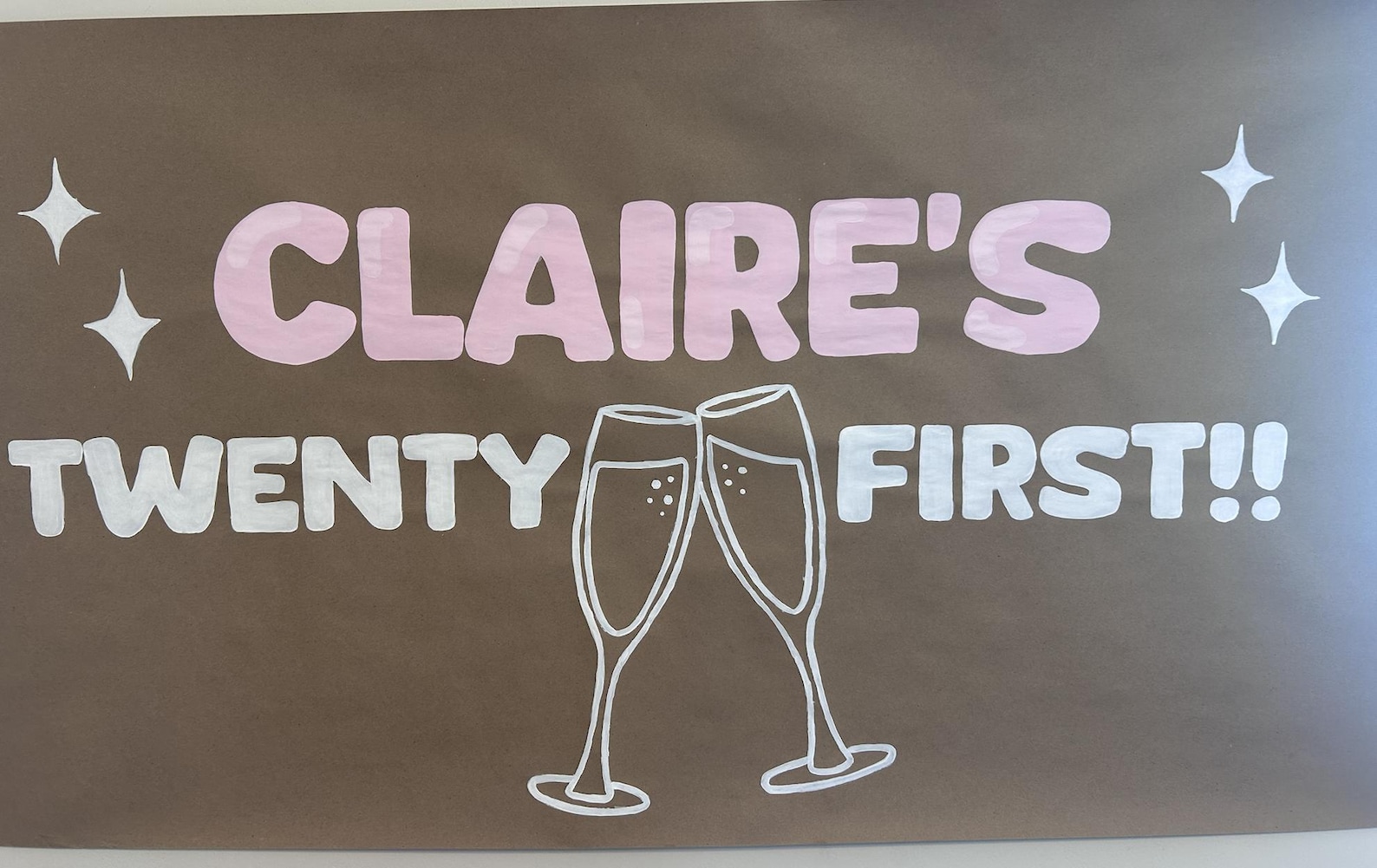 Hand Painted Brown Paper Banner! - Etsy