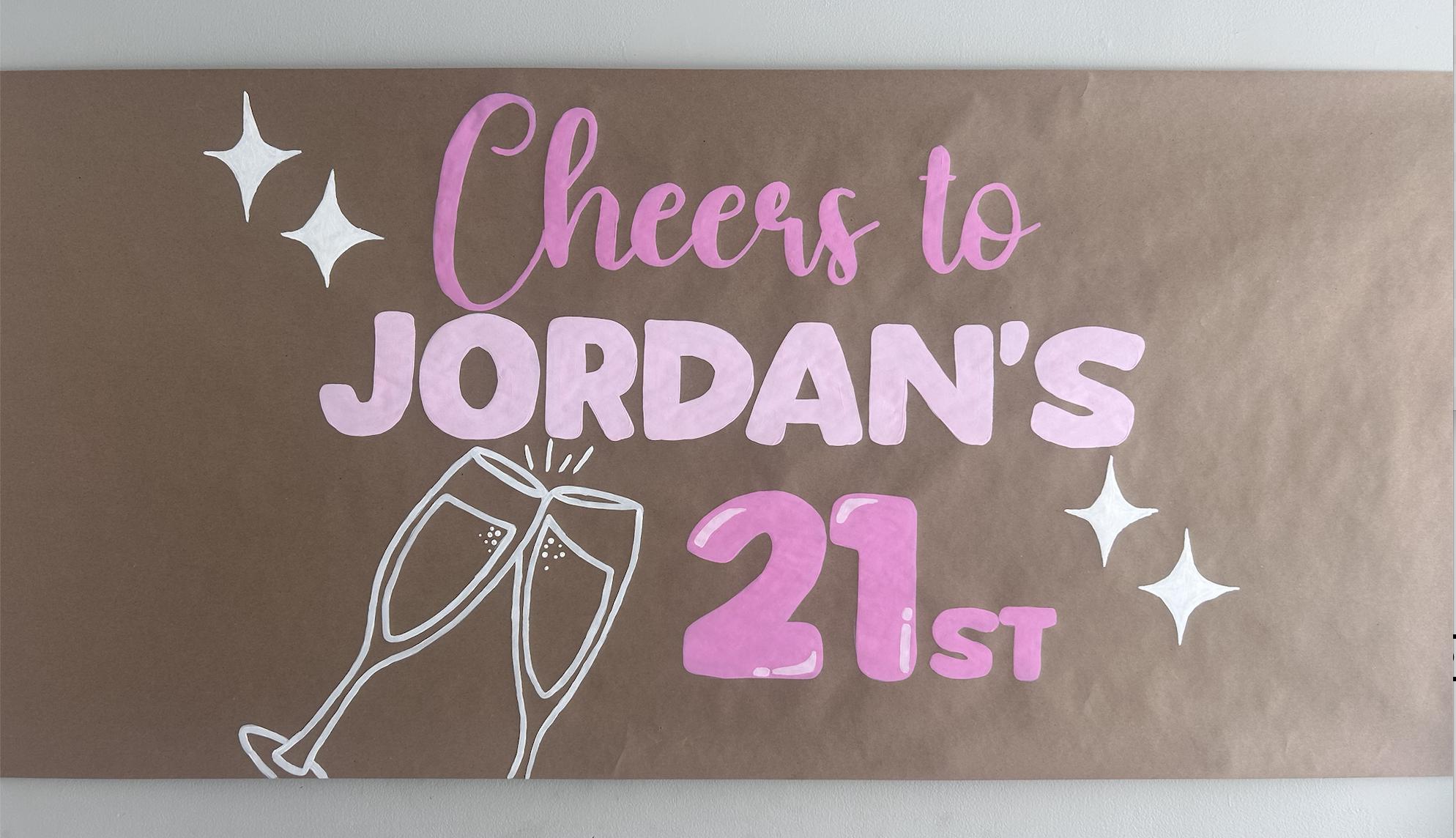 Hand Painted Brown Paper Banner! - Etsy