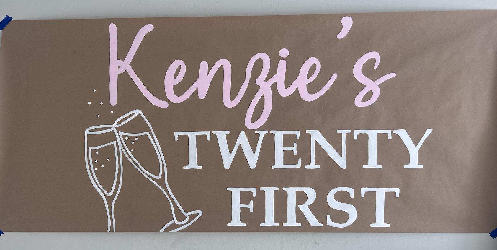 Hand Painted Brown Paper Banner! - Etsy