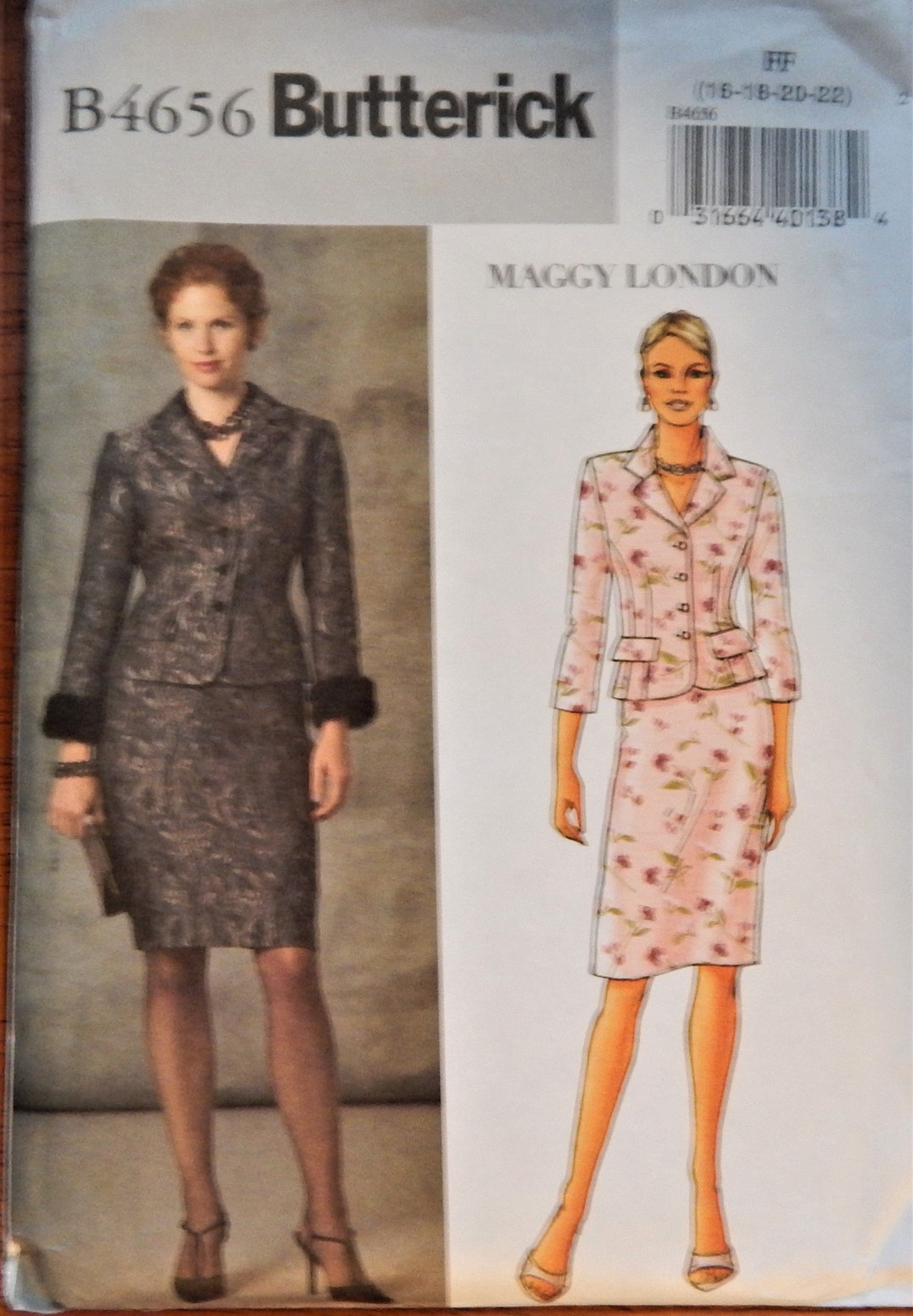 UNCUT 2005 Butterick Maggy London Pattern B4656 Sizes 16 18 20 - Etsy