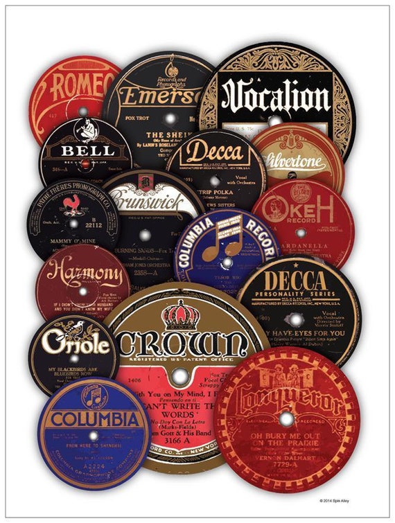 Vintage 78 Record Labels