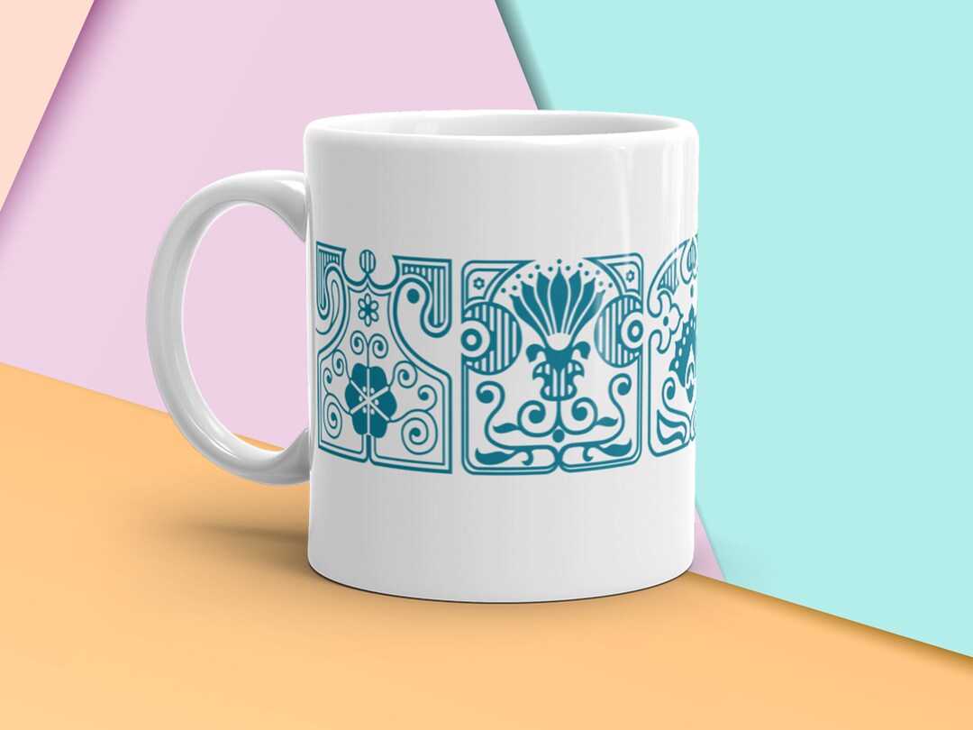 Vintage Pyrex Horizon Blue Coffee Mug Reproduction, Pyrex Tea Mug, Art ...