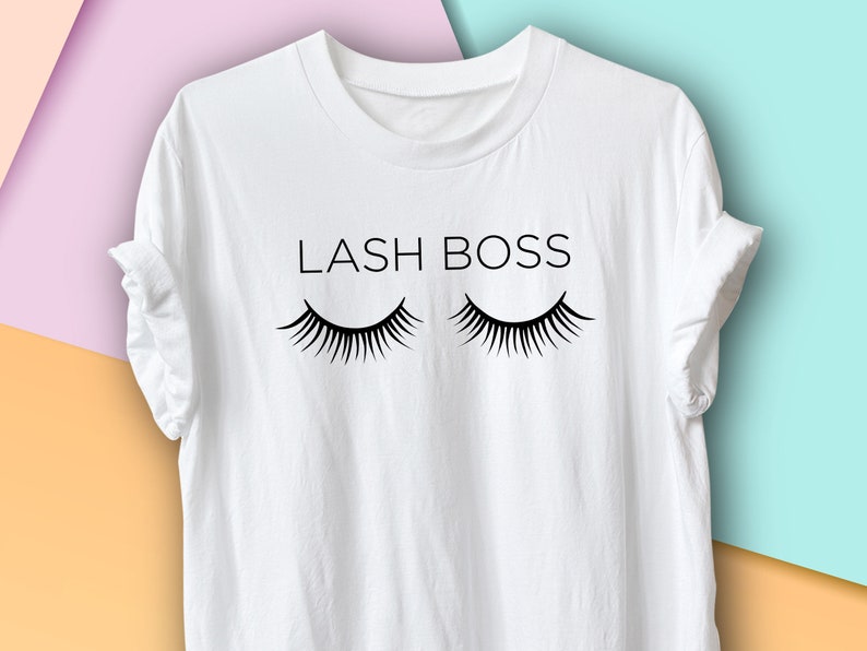 Lash Boss Graphic T-shirt, Lash Artist Extensions, Beauty Tee Gift for ...