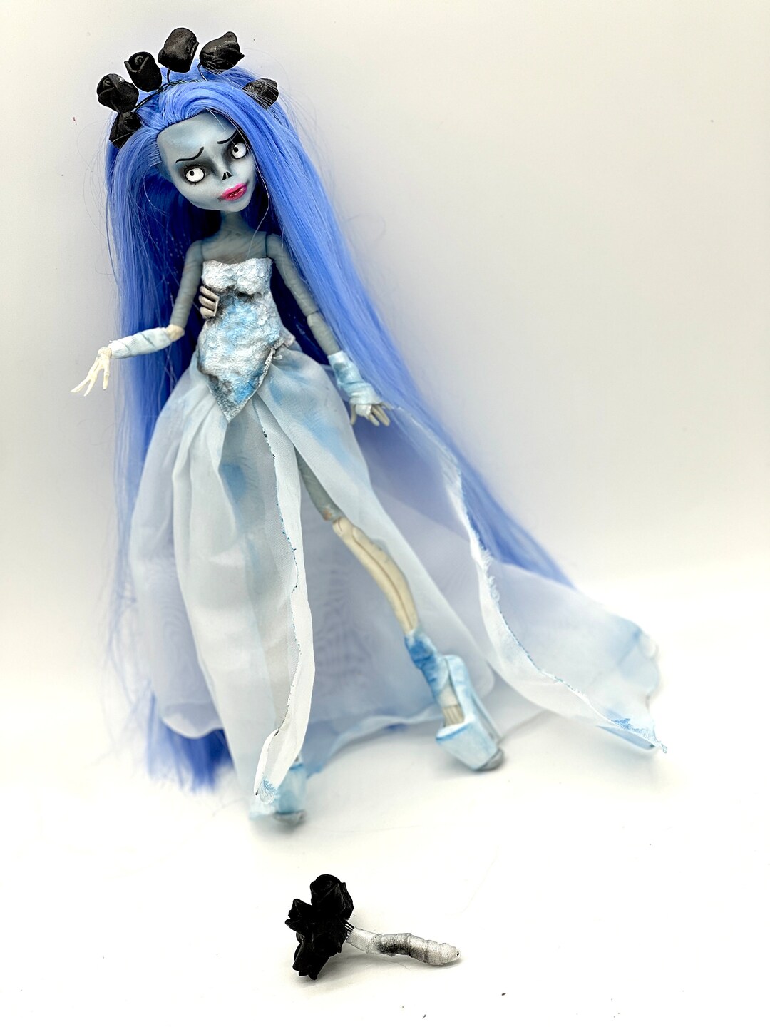 Corpse Bride Inspired Art Custom Ooak Monster High Doll Repaint - Etsy