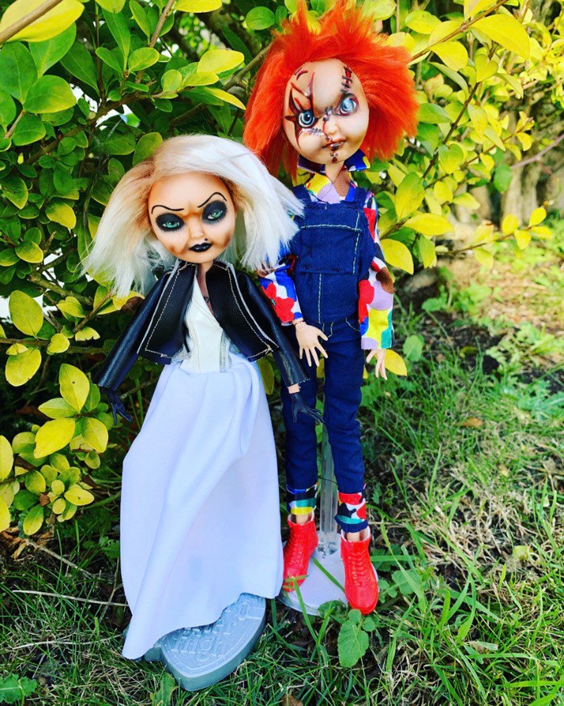 My custom Chucky and Tiffany ooak doll repaint ever after high | Etsy