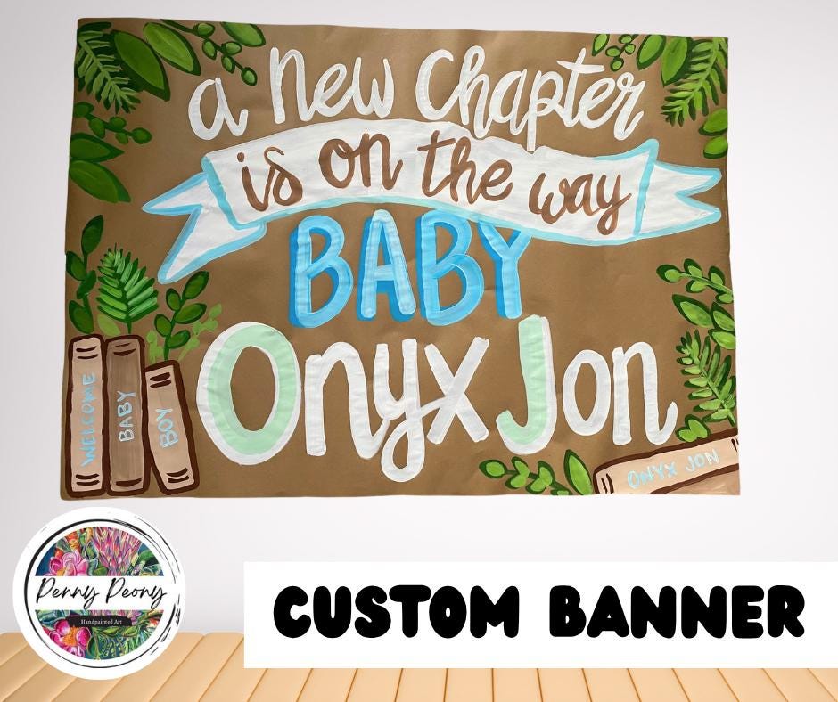 Hand Painted Banners, Kraft Paper Custom Banner Birthday, Graduation ...